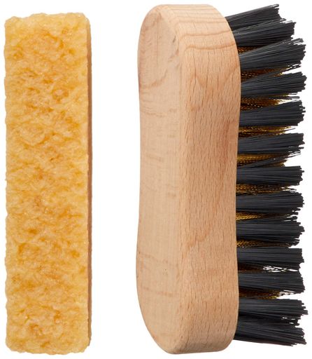 靴 【素材】クリーナー:天然ゴム100%、ブラシ真鍮(毛):化学繊維、台座:ブナ ヌバック・スエードのスニーカーの基本ケアに必要なアイテムを揃えました。