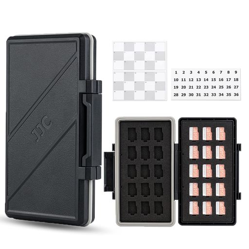 【大容量】30枚 MicroSD TF MSD カード収納可能。 【柔らかいスポンジクッション】絶妙でスタイリッシュな外観、中にはスポンジカードパッドがあり、くり抜きのカッティングが絶妙、メモリカードを完全に保護します。 【耐衝撃、防塵、防...