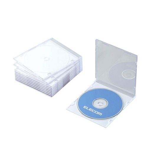 厚さ約5mmのスリムタイプ。コンパクトに収納できるスリムタイプのBlu-ray/DVD/CDケース。 収容メディア:Blu-rayDisc/DVD/CD 収容枚数(ケース1枚あたり):1枚 ジャケット収納:○ 入り数:10 材質:ポリスチレン