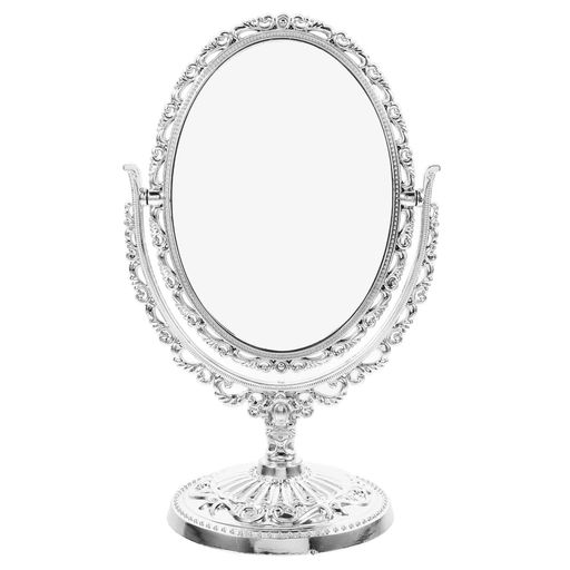 ヴィンテージの美しさ:華やかな花柄のヨーロッパのヴィンテージスタイルのミラーは、化粧台やドレッサー、化粧台ミラー、デスクミラーにクラシックで時代を超越した外観をもたらします 省スペース設計:コンパクトなサイズなので、小さなデスクや化粧台に適...