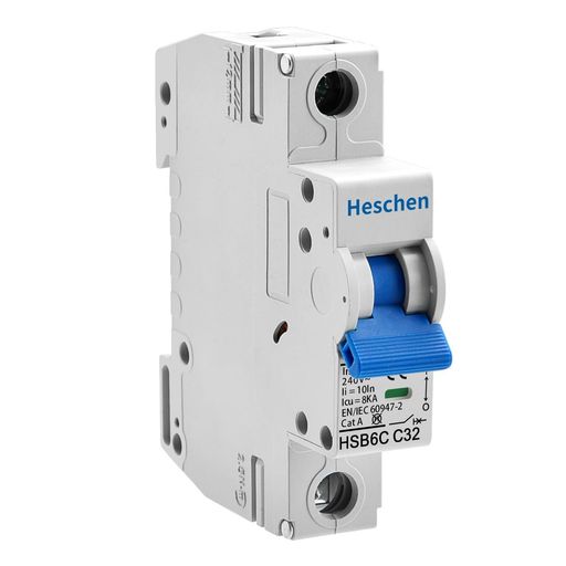 定格電流:32A 定格電圧:AC110/220V スイッチング容量:6KA 極数:1P タイプC