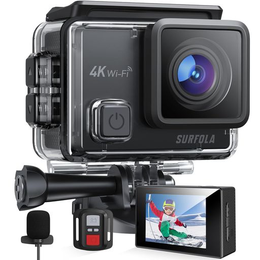 【4K&amp;2000万画素・SONYセンサー】4K動画は3840x2160/30fpsのUltraHD、静止画は2000万画素の超高画質。SONY製高感度CMOSセンサー、170°広角レンズを採用。ISO感度や露出、ホワイトバランス、彩...