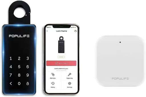 【スマートWiFiキーボックス】キーボックスとゲートウェイ接続後、Populifeアプリを通じてどこにいても遠隔解錠が可能。若しくは顧客にPINコードやBluetoothキーを生成でき、外出先からでも簡単に解錠できる超便利な防犯ソリューショ...