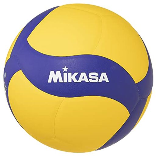 バレーボール練習球 4号(中学生・婦人用) 直径:約20cm重量:約250g貼りボール 素材:人工皮革 鮮やかで深みのある黄色と青色を使用 対象シーズン:通年
