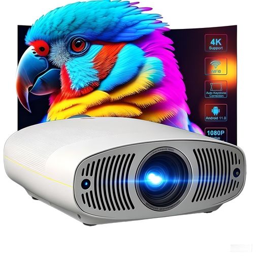 【高輝度50000LM1300ANSI1080P高画質】50000LM1300ANSIルーメンの高輝度により、昼間のリビングでも鮮明で迫力ある映像を提供。物理1080Pの高解像度とHDR10+対応で、細部まで美しく再現します720Pと比較し...