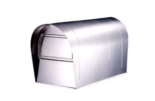 サイズ:幅190x奥行430x高さ230mm 重量:1700g 材質:18-8ステンレス 投入口サイズ:幅148x高さ50mm 取り出し口サイズ:幅143x高さ120mm