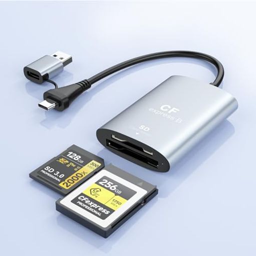 【CFexpress カード用の 10 Gbps超高速データ転送】USB 3.1 Gen2テクノロジーを搭載したこのCFカードリーダーは、最大10Gbpsの超高速データ転送速度を保証します。JPEG、RAWなどの標準的な写真形式、H.264...