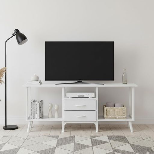 【狭い部屋でも歩きやすい、ちょうど良いスリム感】幅120x奥行30x高さ53cm。通路を圧迫しない奥行30cmだから、ワンルームやL字ソファ前でも動線はそのまま。朝の身支度や掃除のときも、テレビ前をサッと通れます。最大約50V型までを想定し...