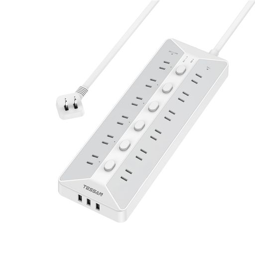 【 USB+コンセント合計15口で電源不足を解消】この電源タップは、コンセント12口、USB-C3ポートの合計15口を備えており、大容量タイプです。家庭やオフィスでよくあるコンセント不足という問題が完璧に解決されます。たこあしコンセントの間...