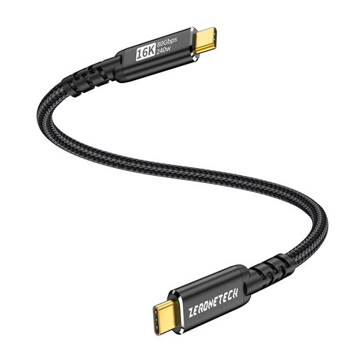 【次世代対応 USB 4 V2.0 ケーブル】1本のケーブルで全てを解決!1 80Gbps 超高速データ転送:6GBファイルをわずか1秒で転送!Thunderbolt 5/4/3、USB 4/3.2/3.1、DisplayPort 2.1、...