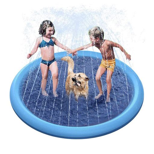【夏の大人気アウトドアおもちゃ】噴水マットは、暑い夏のマストアイテムです。プールと噴水機能の組み合わせた本品は子供やペット、家族や友達など一緒に楽しく遊んでもらうことができます。芝生、ガーデン、プールやビーチで思いっきり遊ぼう! 【耐摩耗性...