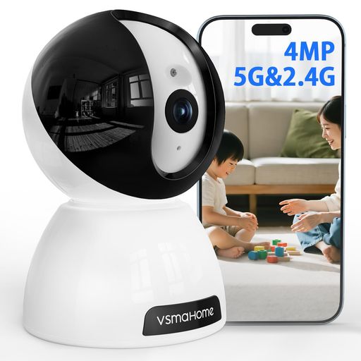 【400万画素の高精細映像・360°全方位見守り】400万画素の高解像度レンズとHDR補正技術により、昼夜を問わず鮮明でシャープな画像を提供できます。水平355°・垂直70°のPTZ回転と120°広角レンズで、1台で室内全体をカバーします。...