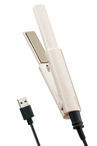コスメ感覚で持ち歩けるUSB給電式ヘアアイロン。外出先や旅行でも電源をつないで気になる部分をサッとお直し。いつでもどこでも、きれいなヘアスタイルへ モバイルバッテリー※につないで、外出先でもすぐにスタイリングが可能。コンパクトなサイズで、前...