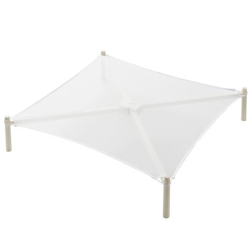 サイズ:使用時/H16xW72xD72cm 収納時/H60xW12xD16cm 本体重量:460g 素材・材質:本体/ABS樹脂 ネット/ポリエステル 金属部品/ステンレス セーター類1枚分 耐荷重:約3kg