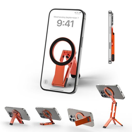【超強力磁気、安定感抜群】Ulanzi MA60 はMagSafe用スマホ三脚は業界最強磁力の磁石を使用して、超強力磁気で、簡単に脱着しません、安定で安心に使用いただけます。片手でわずか0.1秒簡単に取付可能です。アップグレード---両面磁...