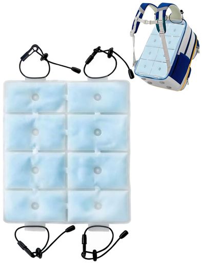 【商品特徴】製品仕様:300g・25x22cm・TPU+PCM(オクタデカン)・28°C自然凍結。リュックに装着しても負担にならず、通勤・通学・ハイキング・自転車通勤・ベビーカーのお出かけなど、長時間の使用でも快適さが持続。背中の汗ジミやベ...