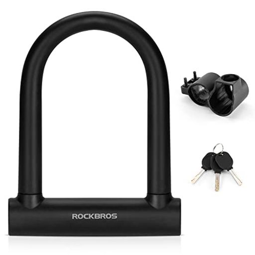 【超頑丈なU字ロック】U字ロックの直径は約14mm(カバーを含む直径約22mm)で、熱処理硬化の合金鋼が採用され、超頑丈です!強さ・硬さ・耐衝撃性・耐摩耗性・耐腐食性・耐久性などを向上させています!そのうえ、亜鉛合金製ロックシリンダーも高い...