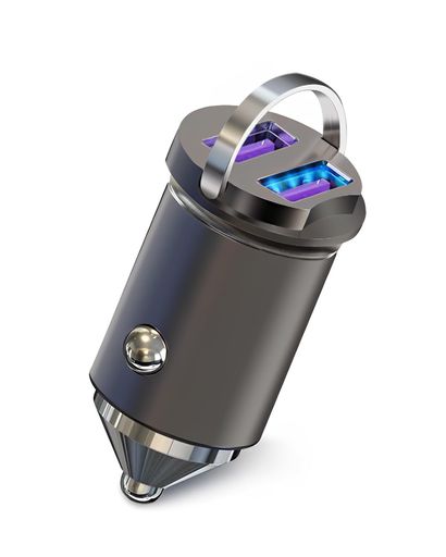 【シガーソケット】シガーソケットusb急速充電カーチャージャー車充電器[QC3.0/金属/軽量]AFFLICUSB2ポート合計36W車載充電器12~24V車対応iPhone/Android/iPad対応。 【全身金属耐久性】シガーソケットU...