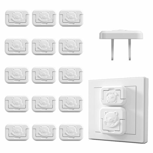 【優れた耐久性と絶縁性を備えた】15ピースセット、二つ穴のサイズ:3.2x2.3センチ、重さ:3.1グラム。コンセントカバーは安全で環境に優しいABS樹脂で作られ、丈夫で耐久性があり、絶縁性能が優れています。難燃性であり、無毒で、無味で、安...