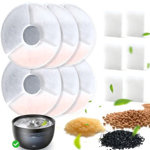 【対応噴水】猫水飲み器フィルターはFEELNEEDY猫用噴水FN-W23互換性があります。 【交換頻度】2~4週間ごとにフィルターを交換することをお勧めします。 【ご使用のポイント】フィルターを5分間浸し、よくすすいでからご使用ください。 ...