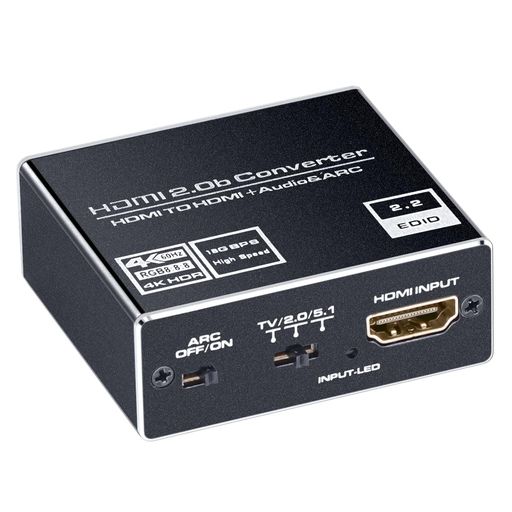【HDMIからオーディオを分離】HDMI信号から音声信号を切り離し、光デジタル出力orアナログ出力に変換することが可能な音声分配器です。元のHDMI信号はそのままディスプレイで出力しつつ、切り離した音声信号はAVアンプやスピーカーで出力する...