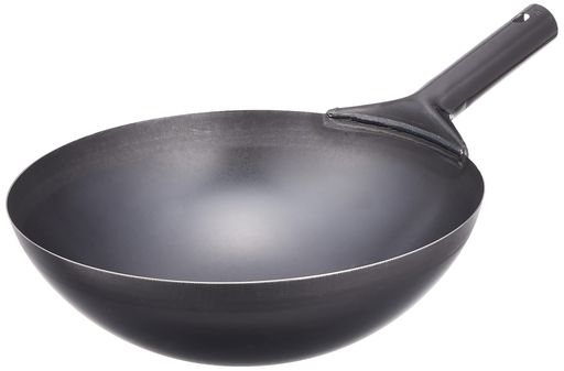 中華料理の調理に適した中華鍋 サイズ:φ270x深さ78mm 重量:930g 素材・材質:鉄 原産国:日本 板厚:1.2mm