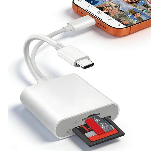 【2in1SD/TFカードリーダー】このType-CリーダーはSD/MicroSDカードスロットを拡張可能で、2枚のカードを挿入して読み書きできます。SD、SDHC、SDXC、MMCMicro、RSMMC、MicroSD、MicroSDHC...