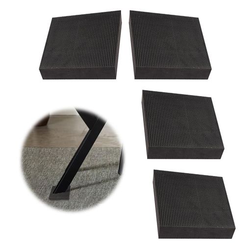 【製品サイズ】ゴムマットの長さ、幅、高さの寸法は約50*50*15ミリメートルで、パッケージには4黒ゴムマットが含まれています。お客様のニーズに合わせて、お好きなサイズに自由にカットできます。 【高品質素材】高品質のゴム材料で作られ、防水、...