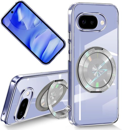 【対応電話モデル】GooglePixel9aスマートフォン専用保護カバー。ご注文を確認する前に、必ずお手持ちの機種と選択した機種をご確認ください。 「リング付き・多機能スタンド」スタンドとケースが一体化しているので、いつでもどこでも両手が完...