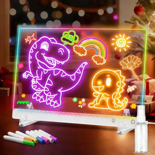 【4 モード&amp;7 カラー LEDノートボード 】7 色の鮮やかな LED ライトが、あなたを華やかな色彩の世界に浸らせます。7 色それぞれを単色で調整可能で、お好みの色で空間を演出できます。静止、ジャンプ、ブレス、ミックスの 4 種...