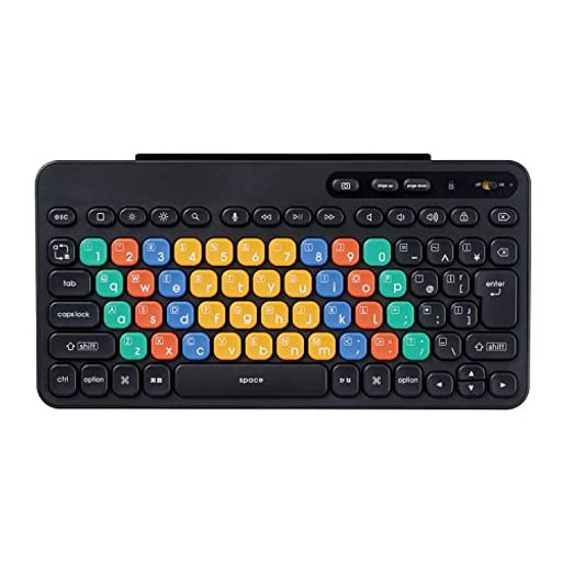 正しいキー入力が楽しく覚えられる、パソコン学習用キーボード“KEY PALETTO(キーパレット)"です。 実際に入力される文字と同じ印字デザインで、アルファベットに不慣れな子どもたちの混乱を防ぎます。 本製品は、プログラミング言語の開発や...