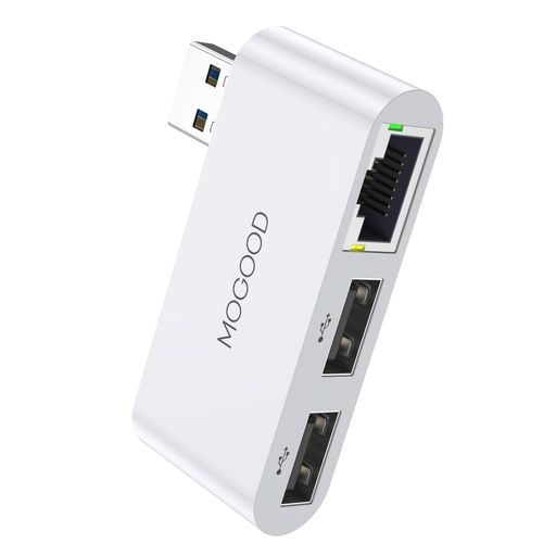 【1000 Mbps超高速】MOGOOD USBイーサネットアダプタは10/100/1000 Mbps超高速ネットワークを持ち、オンラインゲームでもハイビジョンビデオを見たり、ファイルを転送したりするなど、ネットワーク性能を十分に発揮し、ス...