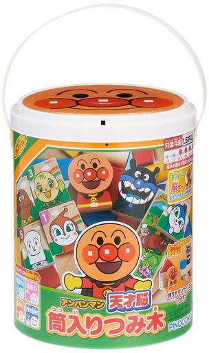 対象年齢:18月以上 アンパンマンとキャラクターのつみきが入っているので、シーンを想像しながら遊べます。 繋がる背景デザインにすることで、考えながら並べたり数字の勉強もできるようになりました。 筒型のパッケージに収納が出来、お片付け習慣を身...