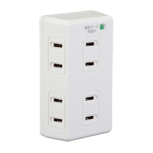 【雷に強い】1つのコンセントから6方向に電源を分配することができます。耐雷サージ機能付トリプルタップです。 【電源ラインサージ低減】内蔵されたサージ低減素子(バリスタ)が雷および開閉サージを低減し接続された機器を守ります。 【バリスタ性能】...