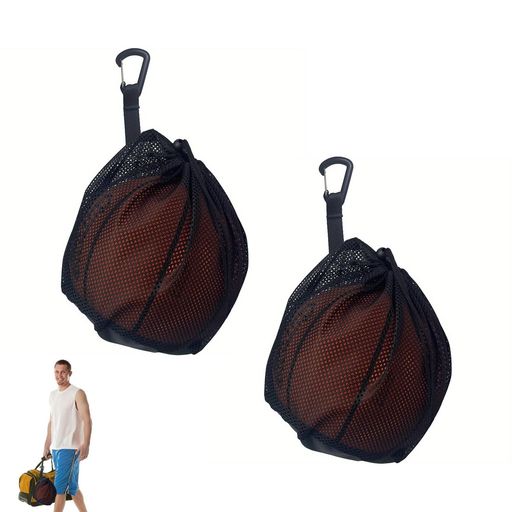 【商品規格】:セット内容:バスケットボール収納ネットバッグ 2個、サイズ:30.5cmx25.4cm、重量:2個約130g。軽量で折り畳み式の素材を使用しているため、持ち運びが簡単で、バックパックの負荷を増やしません。使用しない際は、簡単に...