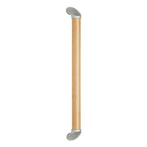 色:ナチュラル 外径寸法:35mm 長さ:600mm 手すり部分材質:ゴム集成材 ウレタン塗装仕上げ ブラケット材質:亜鉛ダイカスト