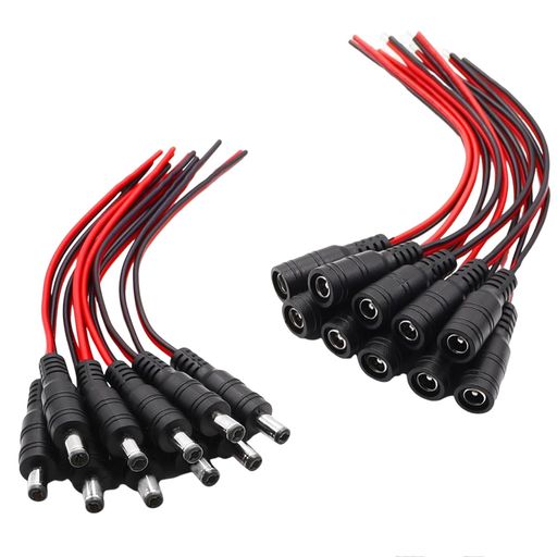 【製品内容】:10組のDC直流電源延長ケーブル(オスとメスの規格は各10本)、規格:外径5.5mm、内径2.1mm、長さ15cm、数量は閉路テレビカメラシステムなどの電子【プロジェクトの需要を満たすことができるプロセス裁断の問題により、ロッ...