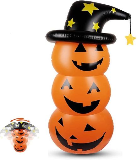 🎃【2024年のNEWスタイルハロウィーンパーティーデコレーション】かわいくて魅力的なハロウィーンのおもちゃ。本体サイズの高さ140cmのなバルーンです。ハロウィン定番の飾りとして、インパクトと存在感たっぷり!※サイズ表記は...