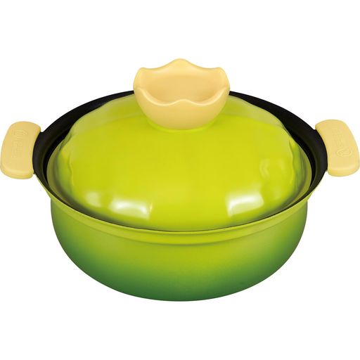 商品サイズ(約):幅25.5x奥行21x高さ13.5cm 商品重量(約):660g 本体:アルミニウム合金、内面:ふっ素樹脂加工、外面:焼付け塗装、はり底:ステンレス鋼 口径:18cm 満水容量:2L