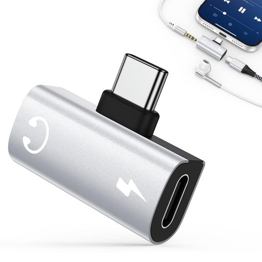 【2in1タイプc 変換・充電と音声同時利用可能】2in1 タイプC イヤホン変換アダプタ はデバイスの単一のUSB-CポートをPD充電と3.5mmオーディオ出力の二つのポートにして、充電しながら通話やゲーム中にヘッドセット使用など、充電し...