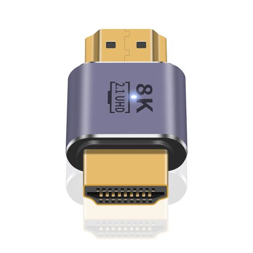8KHDMI2.1変換アダプタ:最新のHDMI2.1規格。HDMI2.1アダプタは48Gbpsに拡大され、超低遅延での映像出力を実現し、音声と映像の高速伝送を実現します。 8KHDMIアダプタ:、伝送速度48Gbps・最大解像度7680x4...