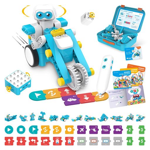 【コーディングペン&amp;カード】B3Proはパソコンやスマホを使わずに遊びながら学べる革新的なプログラミングロボットです。専用のコーディングペンでカードを読み取るだけでロボットに命令を送ることができます。お子さまの視力にも配慮しながら、...