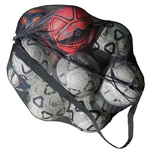 【ボールが大量に入る超・大容量サイズ】サッカーボール、バスケットボール、バレーボールなどをまとめて10個以上収納できる、特大サイズのスポーツ用ボールネットです。 【泥や汗の匂いがこもらない通気性メッシュ】全体が丈夫なナイロンメッシュで作られ...