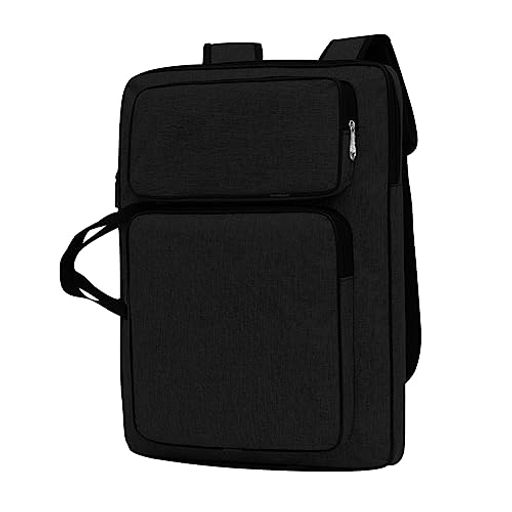 【規格】サイズ:50*37*6cm 重さ:0.43kg 【良質な材質】画材バッグは丈夫なオックスフォード生地を採用して、破れにくくて、防水性と耐摩耗性が抜群! 画材、パネル、画紙を保護でき、学生、子供への素敵な贈り物。 【機能的な仕分けポケ...