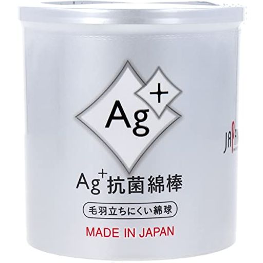 Ag+(銀イオン)の力で清潔にタフな綿棒!