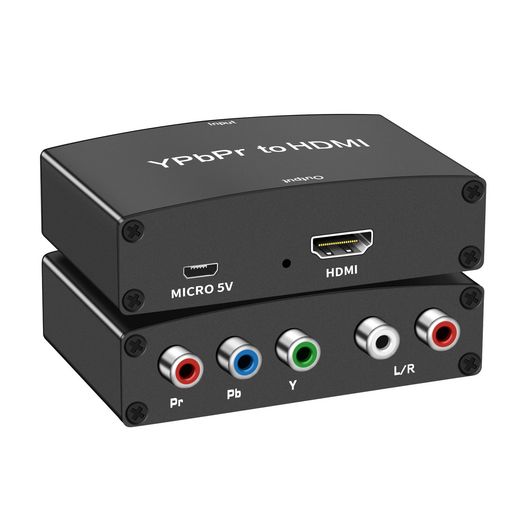 【コンポーネント YPbPr- HDMI変換器】このコンポーネント(入力)からHDMI(出力)への変換器は、アナログYPbPrビデオおよびR / L音声信号をHDMI出力に変換し、古いDVDプレーヤーとボックス、およびXbox360やWii...