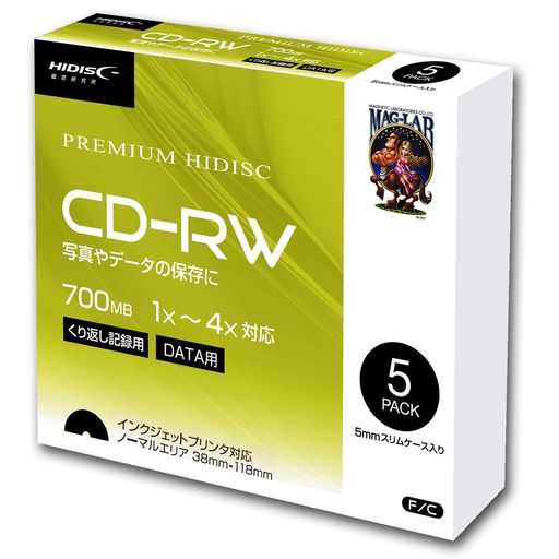 HDCRW80YP5SCは、容量700MBで、お手持ちのデータを安心して保存できる信頼のメディアです。1倍速から4倍速の書き込みに対応しており、効率的なデータ管理を可能にします。 繰り返しの書き込み・消去が可能なので、一時的なファイルの保存...