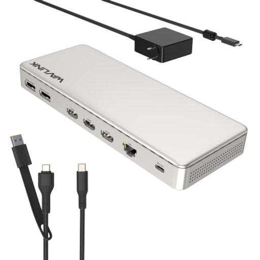 【トリプル4K出力で作業効率を大幅向上】 WAVLINKの高性能ドッキングステーションにより、最大3画面の4K@60Hz出力に対応(HDMIx3またはDPx2)。複数モニターでの同時作業が可能になり、データ分析、映像視聴、プロジェクト管理な...