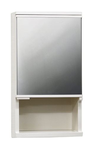 本体サイズ:縦50.0x横27.0x奥行12.0cm 本体重量:2.1kg 本体材質:耐衝撃性スチロール樹脂鏡:ガラス 製造国:日本 取付方法:木ネジ止め3箇所 付属品:木ネジ3本 鏡サイズ:縦30.5x横25.5x厚0.3cm 洗面所や浴...