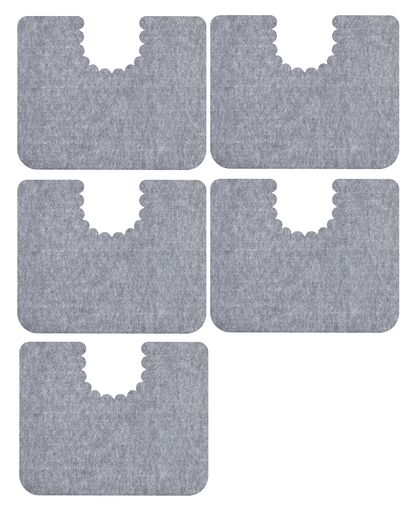 飛び散り・垂れ汚れを防ぐ使い捨てタイプのトイレマット5枚入。 【特徴】裏面は、ずれない仕様。アンモニア消臭加工。便器の根元汚れを防ぐ切り込み入り。 サイズ:巾55x奥行44cm(厚み1mm)、重量:55g(1枚) 品質:表面/ポリエステル、...